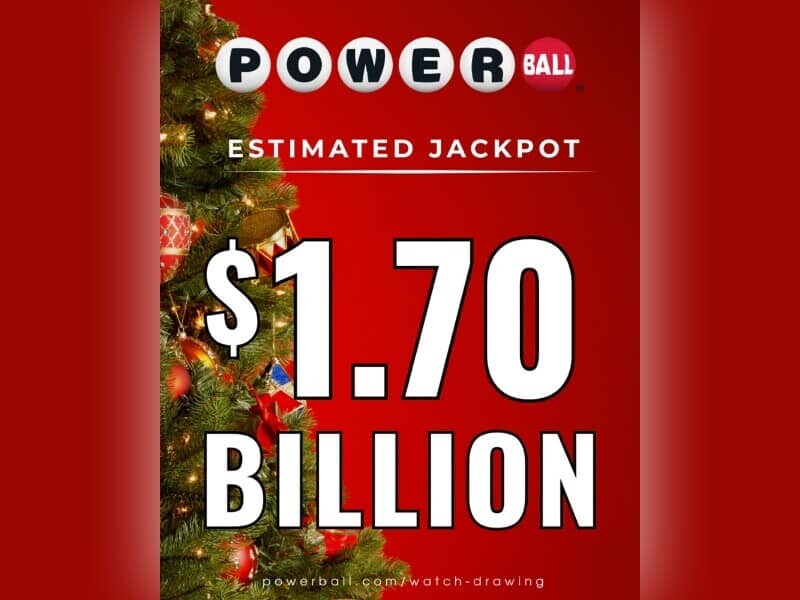 $1.7 Billion Powerball Jackpot Set for Christmas Eve Drawing - Sumner ...